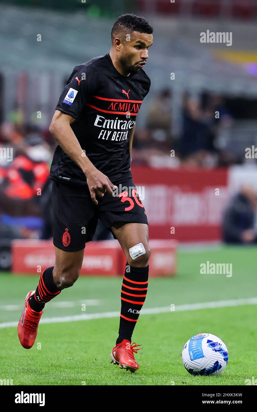 Junior Messias of AC Milan in action during the Serie A 2021/22 ...