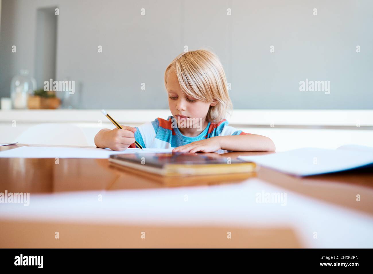 Kids desk at home High Resolution Stock Photography and Images - Alamy