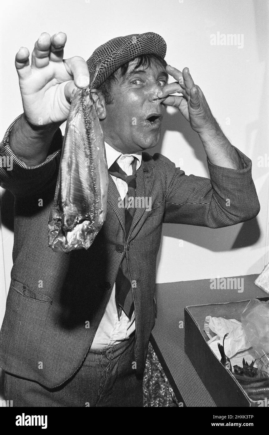Comedian Norman Wisdom seen here in the persona of hapless on screen ...
