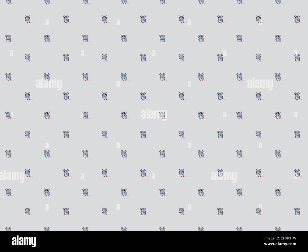 Cute pixel mouse background - high resolution seamless pattern Stock ...