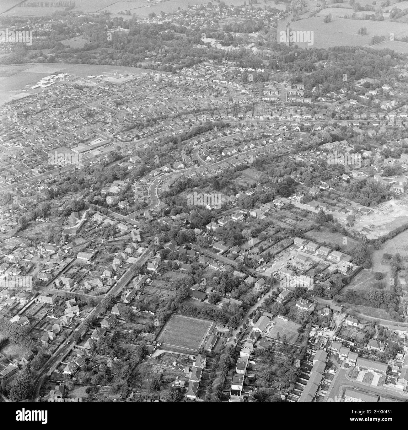 Aerial views of Reading, Berkshire. 26th October 1976 Stock Photo - Alamy