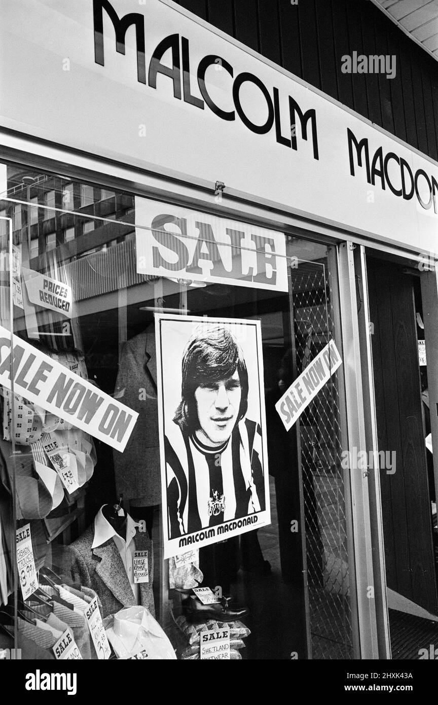 Clothes Shop owned by Malcolm MacDonald, Newcastle United Striker ...