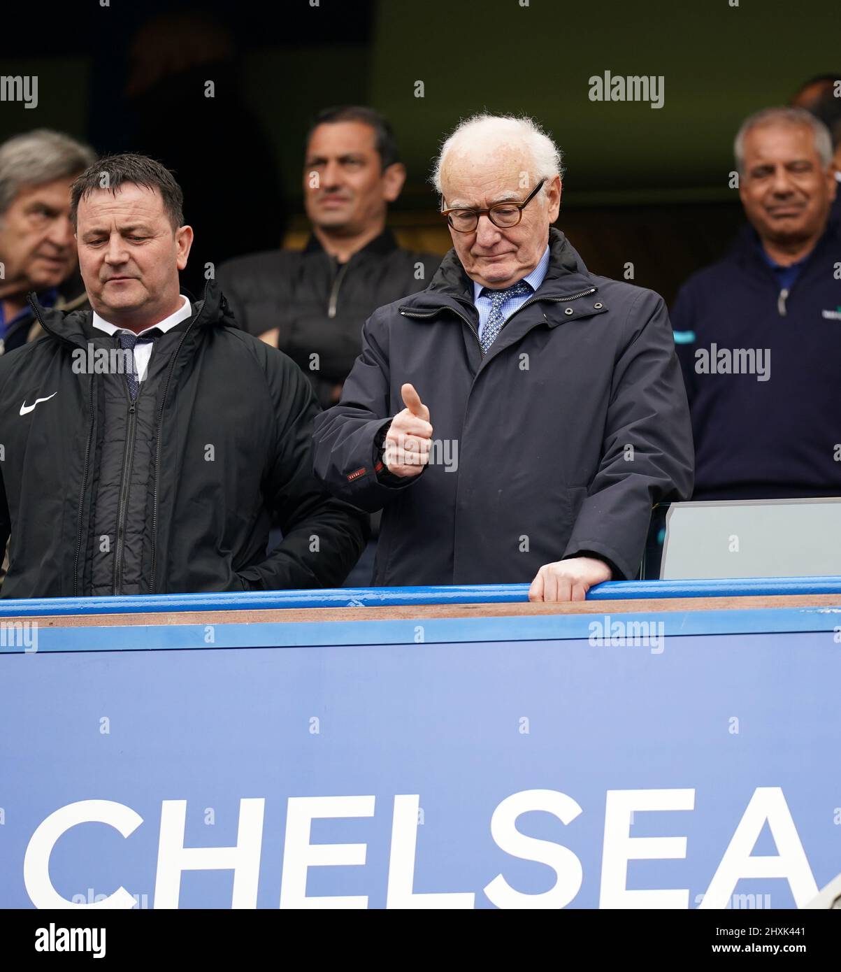 Chairman of Chelsea Football Club Bruce Buck during the Premier League ...