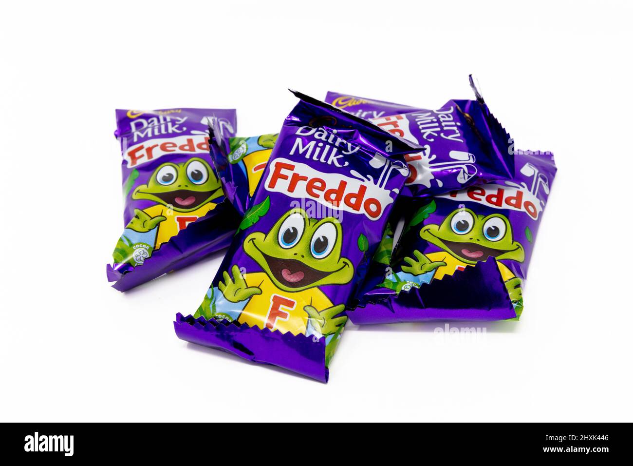 Cadbury Dairy Milk Freddo Chocolate Bars Stock Photo - Alamy
