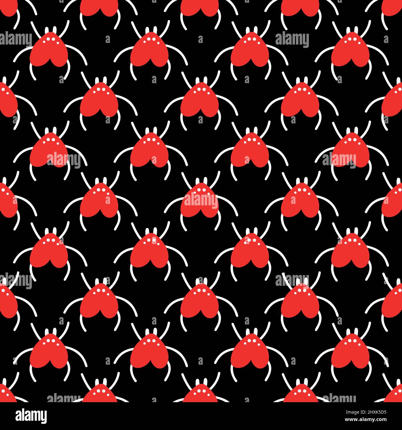 Seamless background with red spiders Stock Vector Image & Art - Alamy