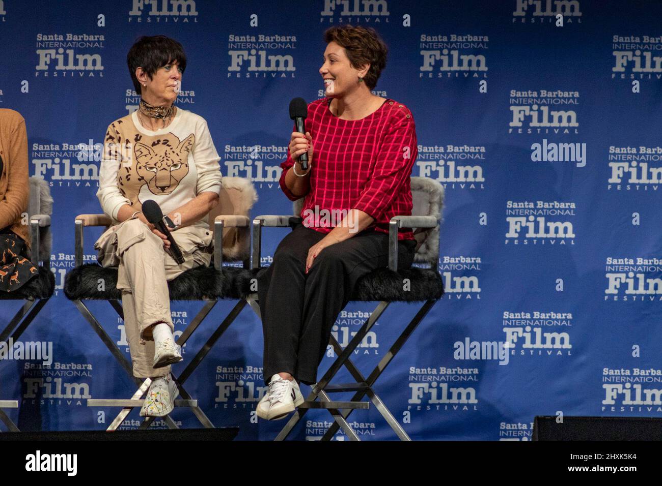 (l-r) Diane Warren and Amber Richards. The 37th Santa Barbara ...