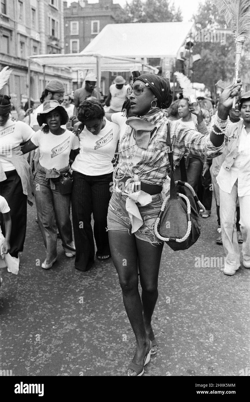 Atmosphere at the Notting Hill Carnival. 29th August 1976 Stock Photo ...