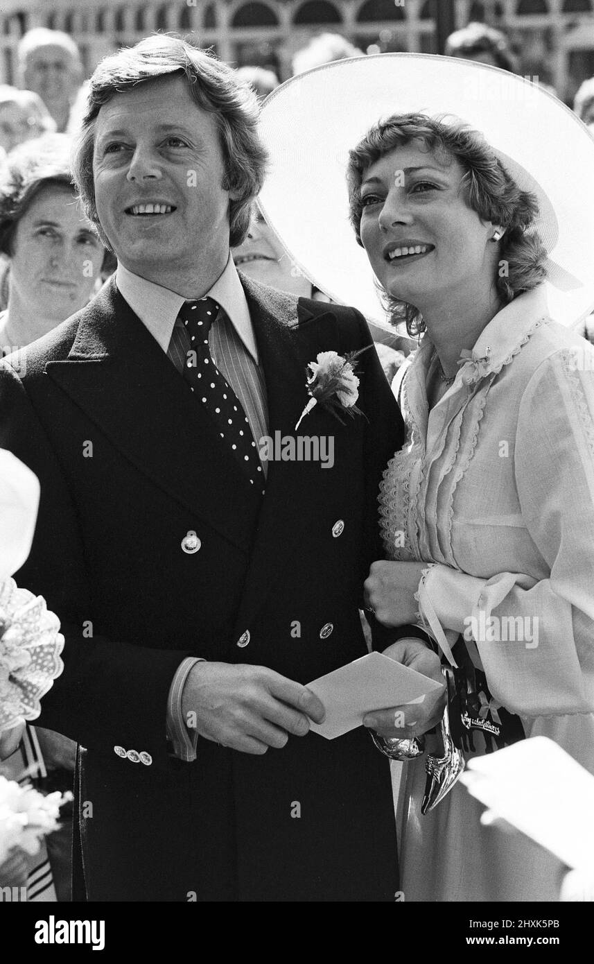 The wedding of Michael Aspel and Elizabeth Power at Eastbourne Town ...