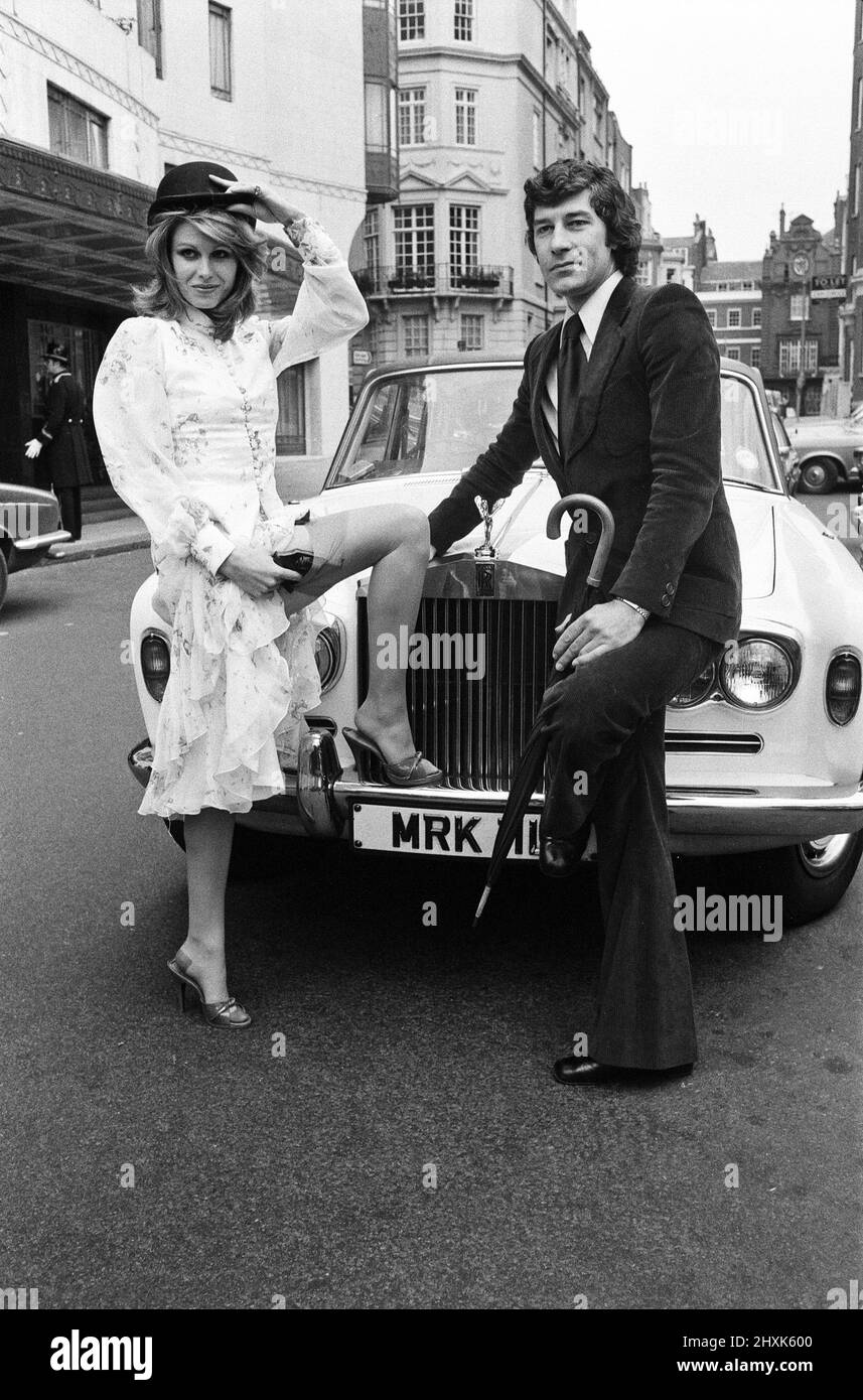 Joanna Lumley and Gareth Hunt, stars on The New Avengers. 8th March ...