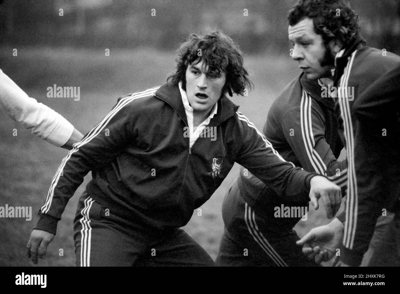 England rugby union team in training. The England rugby union team met ...