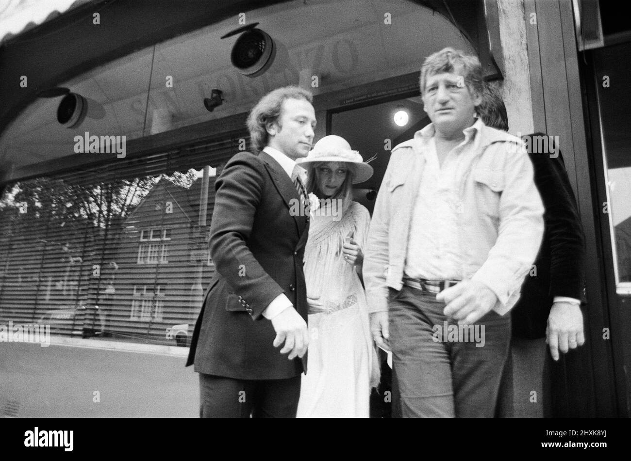 Twiggy, pictured after her wedding to Michael Whitney at Richmond ...