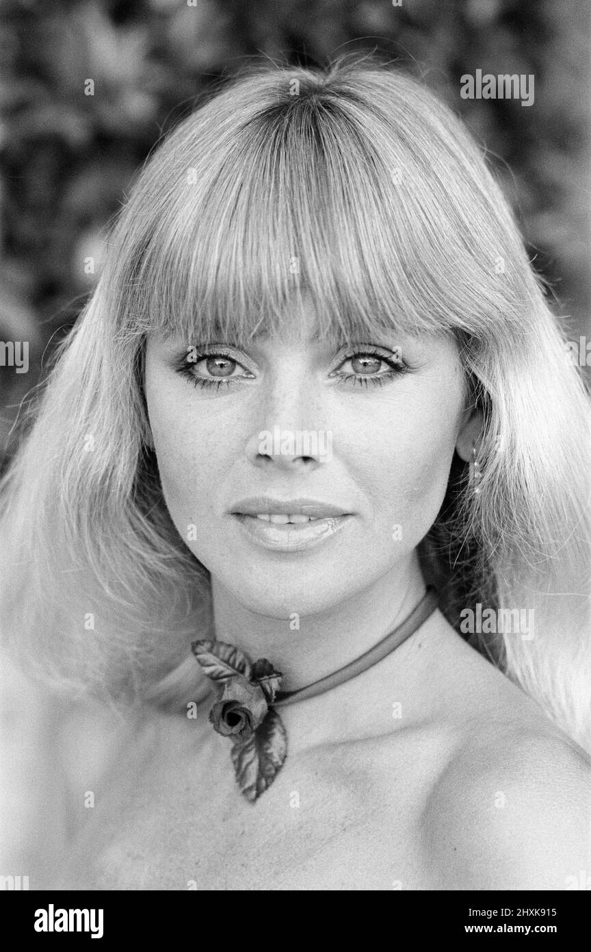 Britt Ekland, Swedish actress, pictured at home in Beverly Hills, Los ...