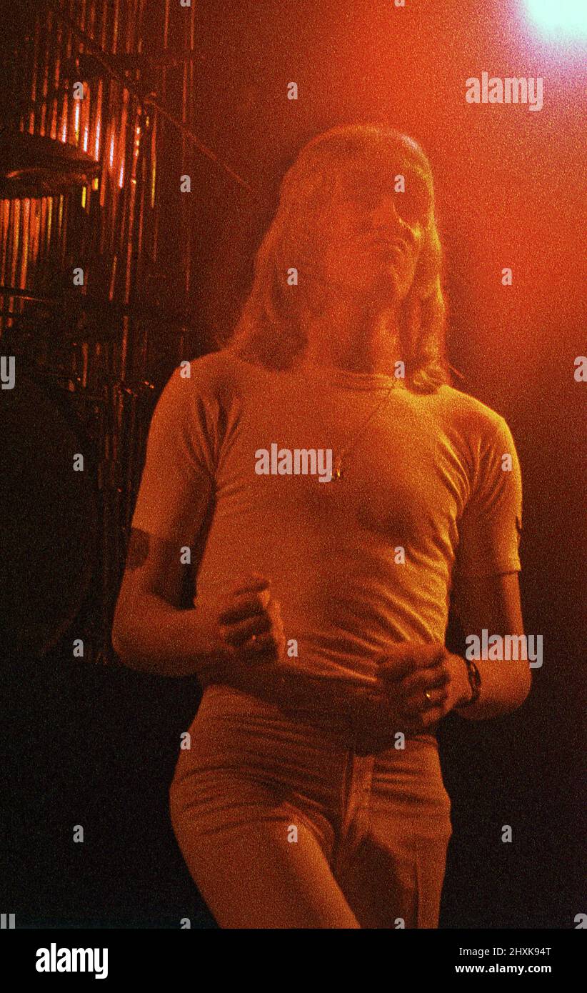 Brian Connolly of British Rock band Sweet in concert Stock Photo - Alamy