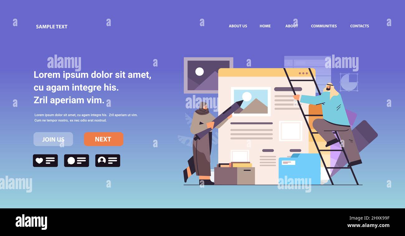 Couple climbing ladder Stock Vector Images - Alamy