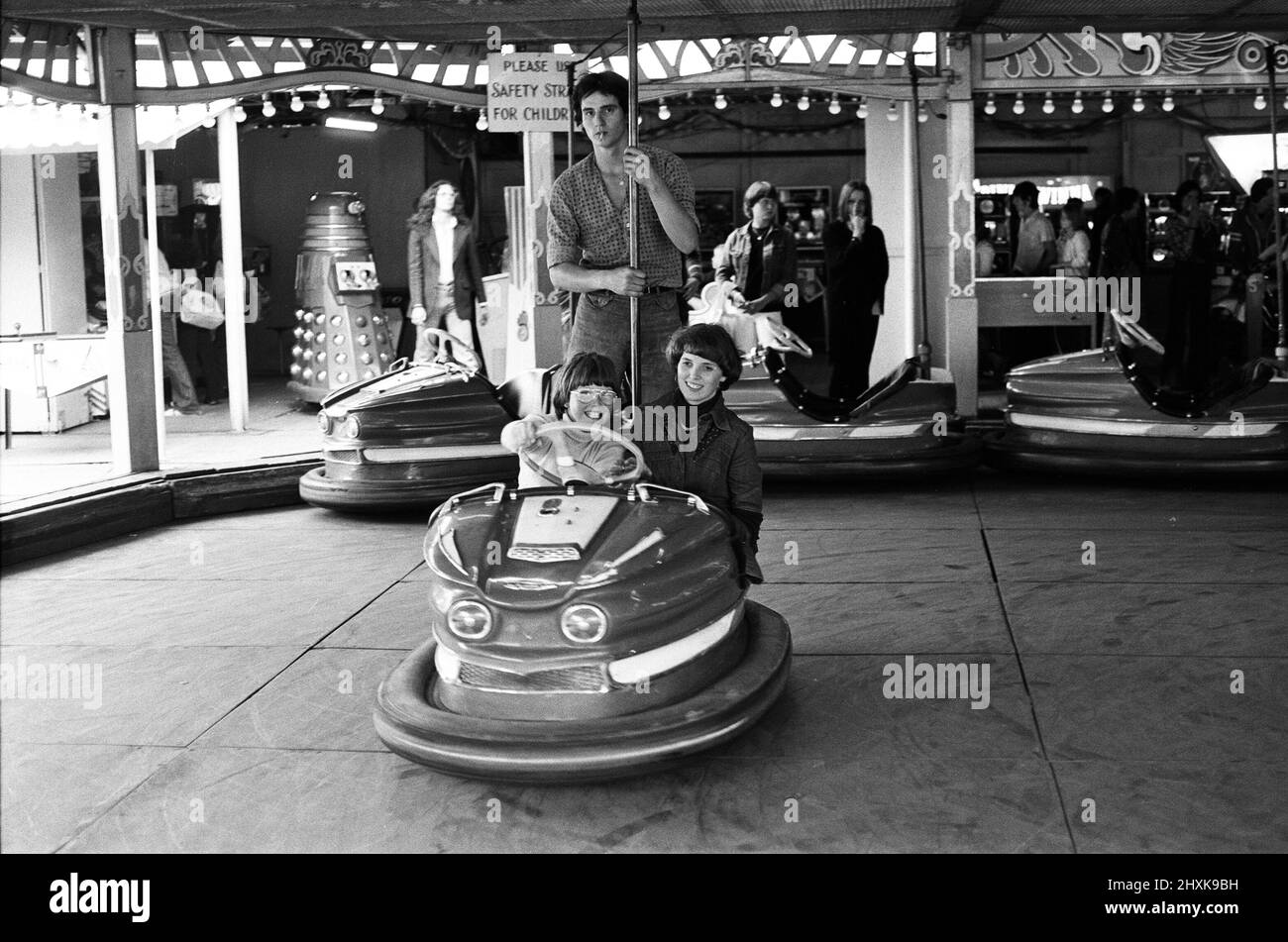 Fairground rides 1970s Black and White Stock Photos & Images - Alamy