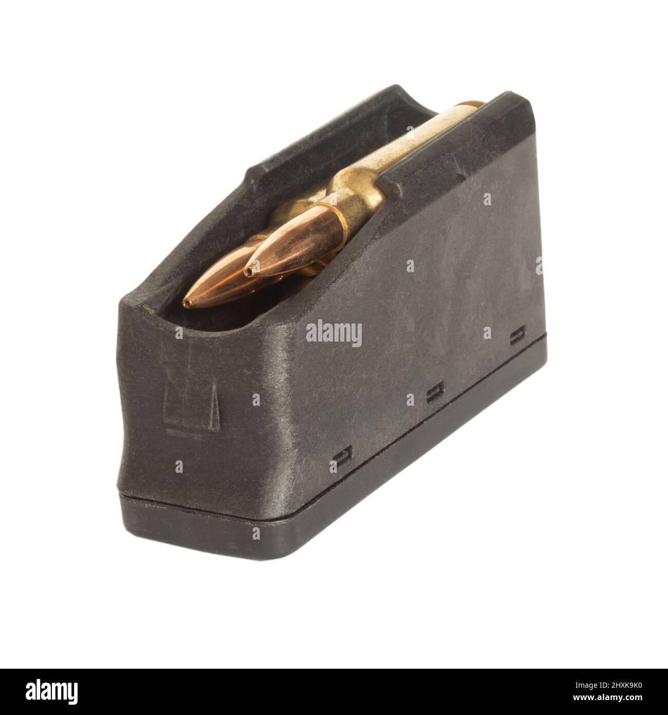 Loaded polymer rifle magazine that is isolated on white Stock Photo - Alamy