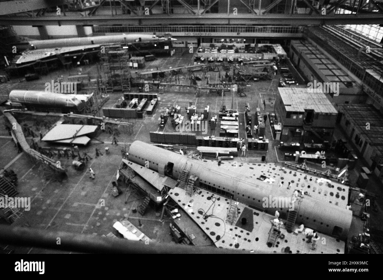 The two unsold Concordes under construction at Filton.21st September ...