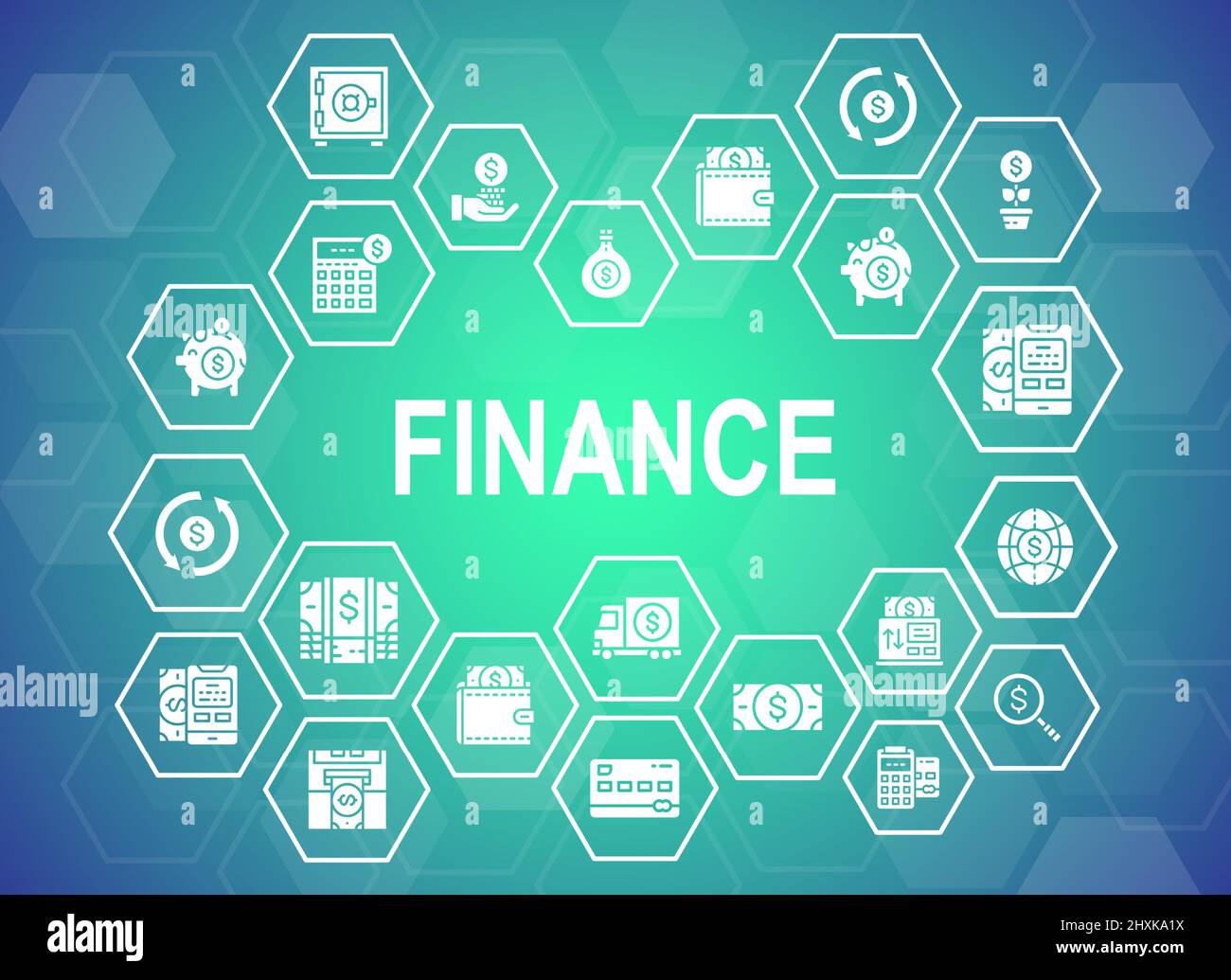 Money and Banking promotion icons banner with text. Credit Card ...