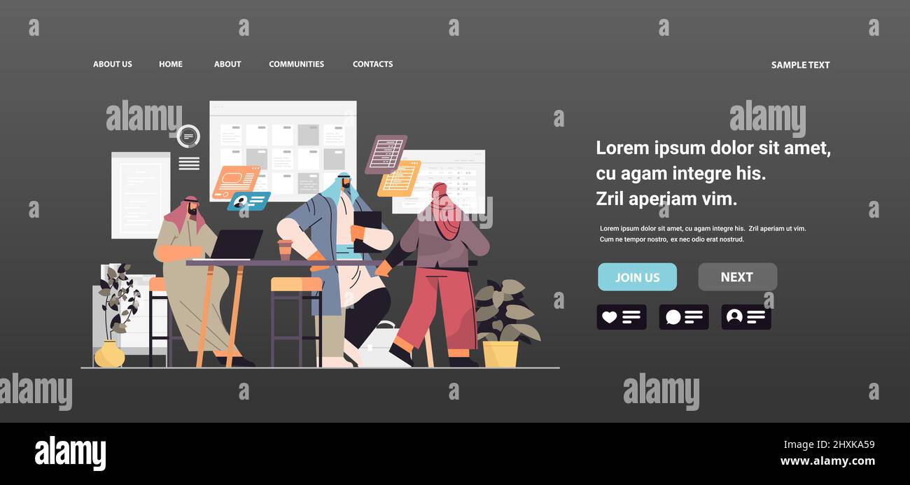 arab businesspeople team working together in office business people ...