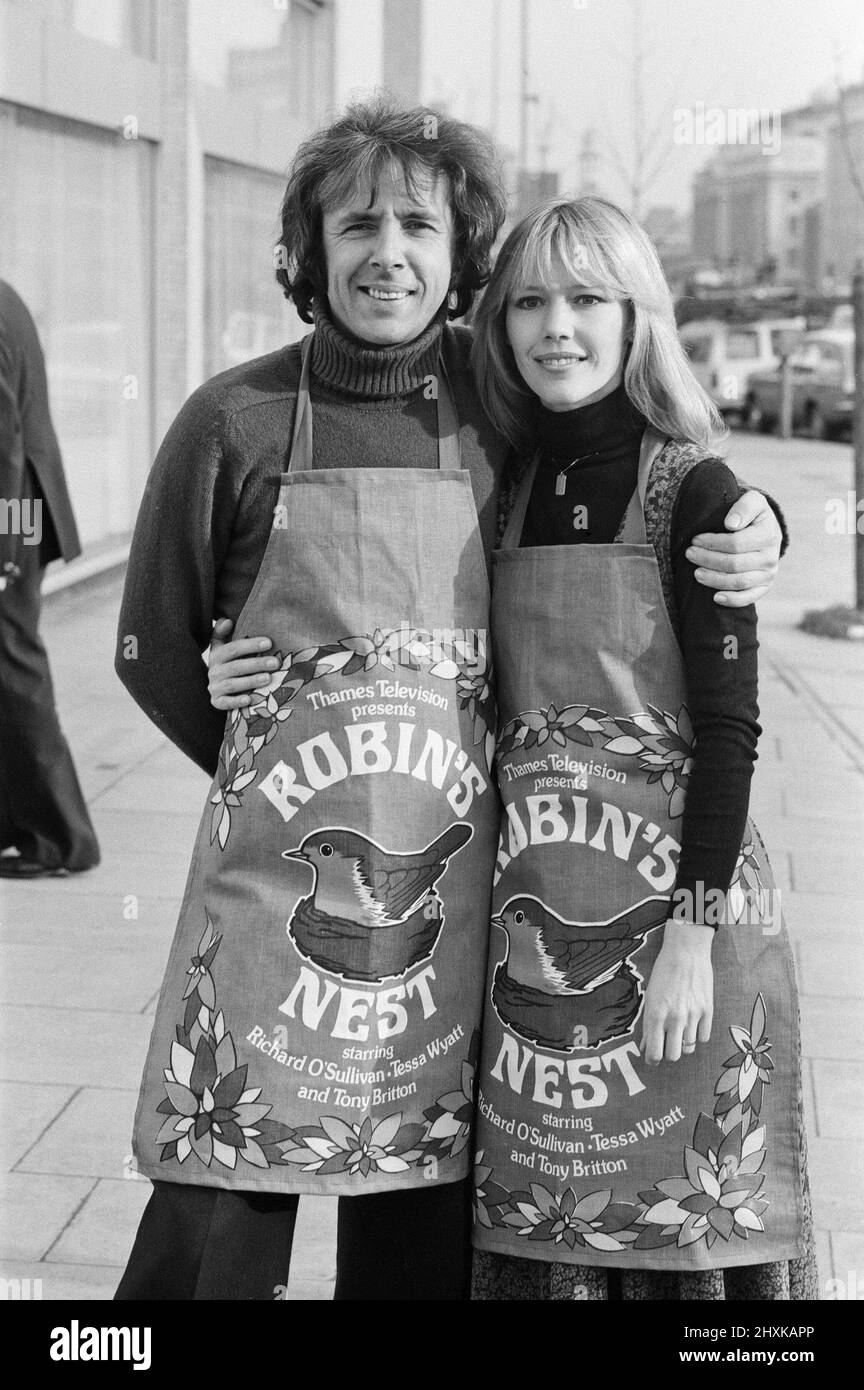 Richard O'Sullivan and Tessa Wyatt pose for the photocall for the ITV ...