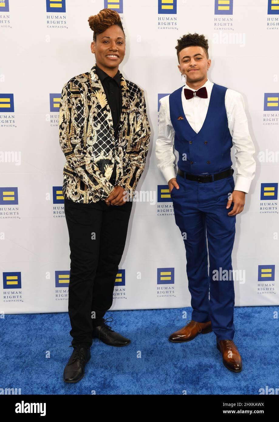 DJ Lancia & Nico Craig arrives at the Human Rights Campaign Hosts 2022 ...