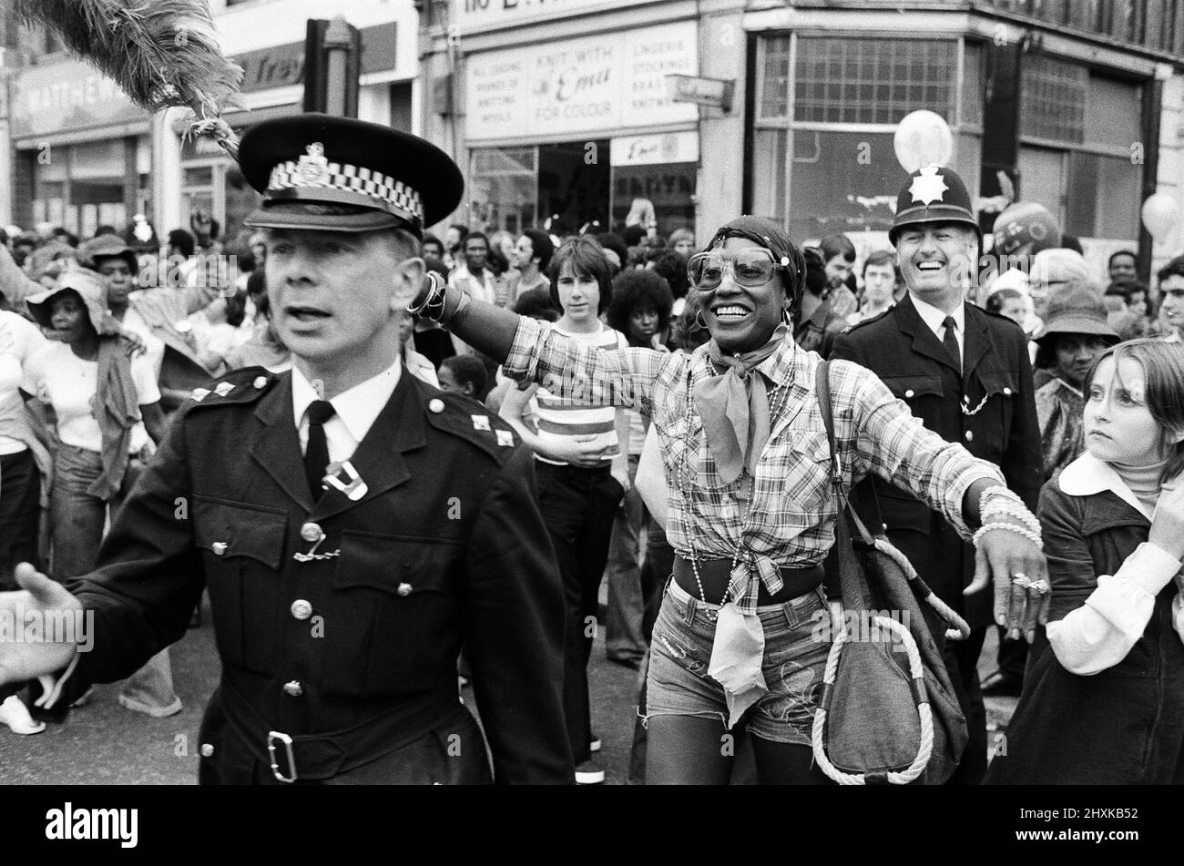 Atmosphere at the Notting Hill Carnival. 29th August 1976 Stock Photo ...