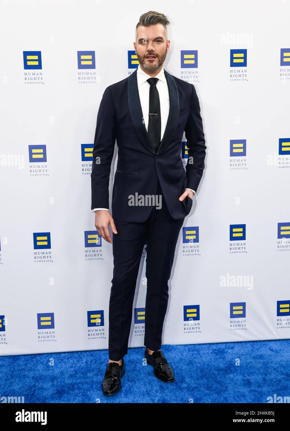 AJ Gibson arrives at the†at the Human Rights Campaign Hosts 2022 Los ...