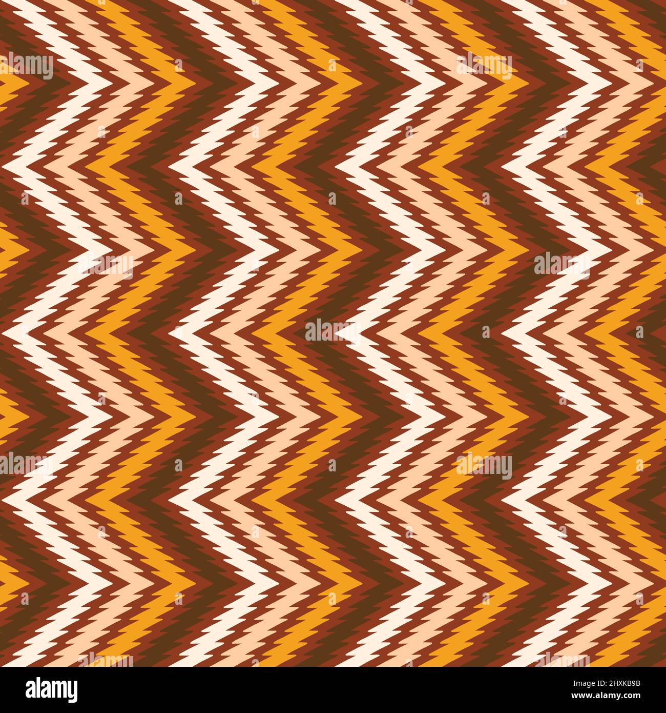 Hand Drawn Earthy Tones Tribal Lightning Vector Seamless Pattern ...