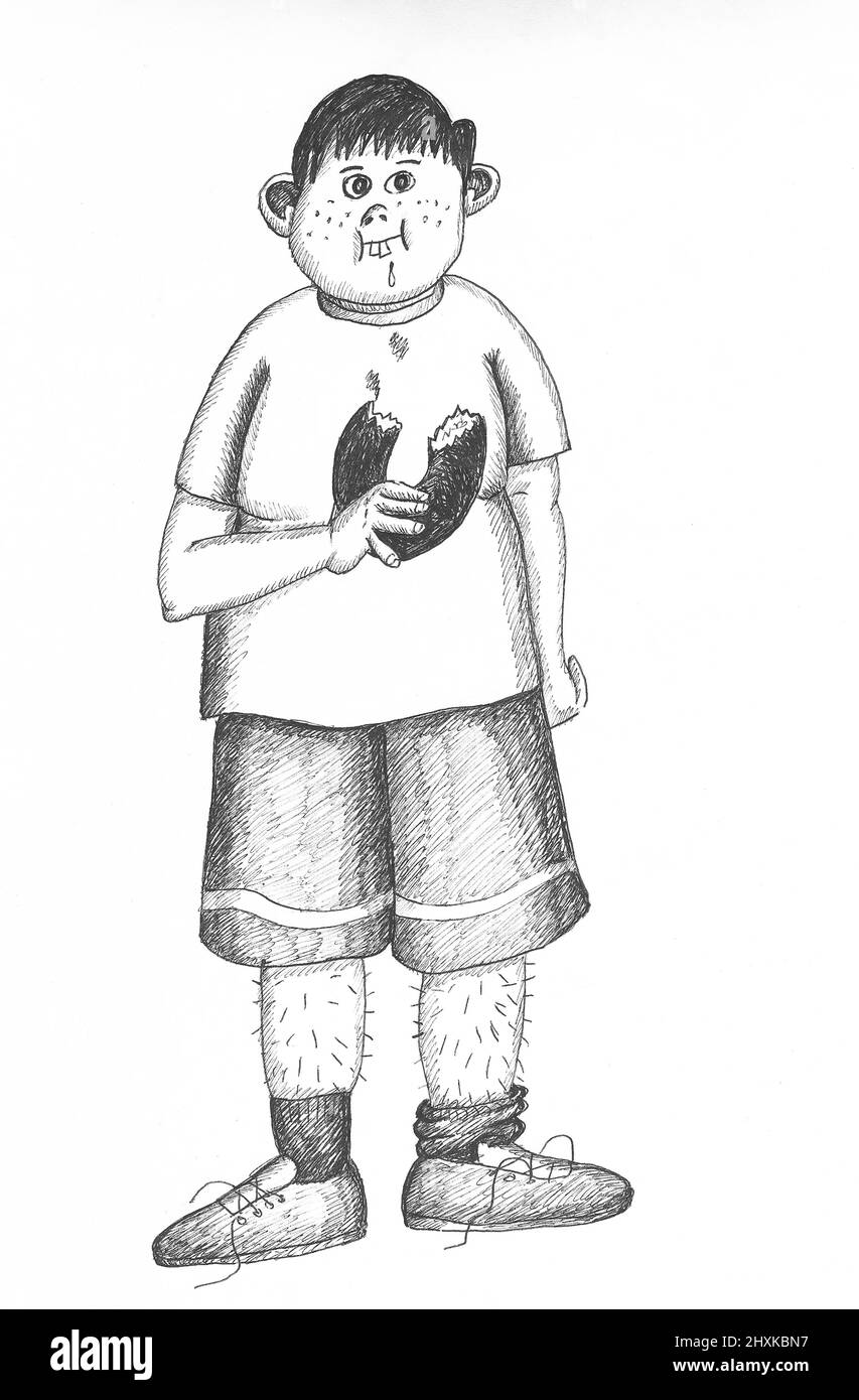 Eating bad Black and White Stock Photos & Images - Alamy