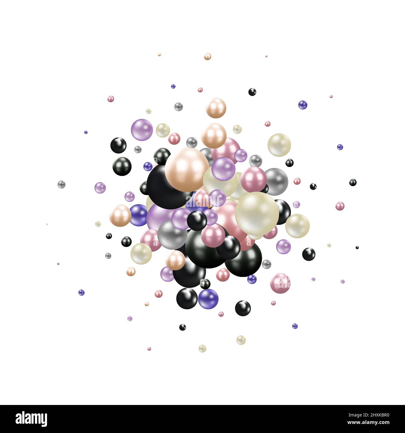 Colorful balls background. Vector background made with gradient meshes ...