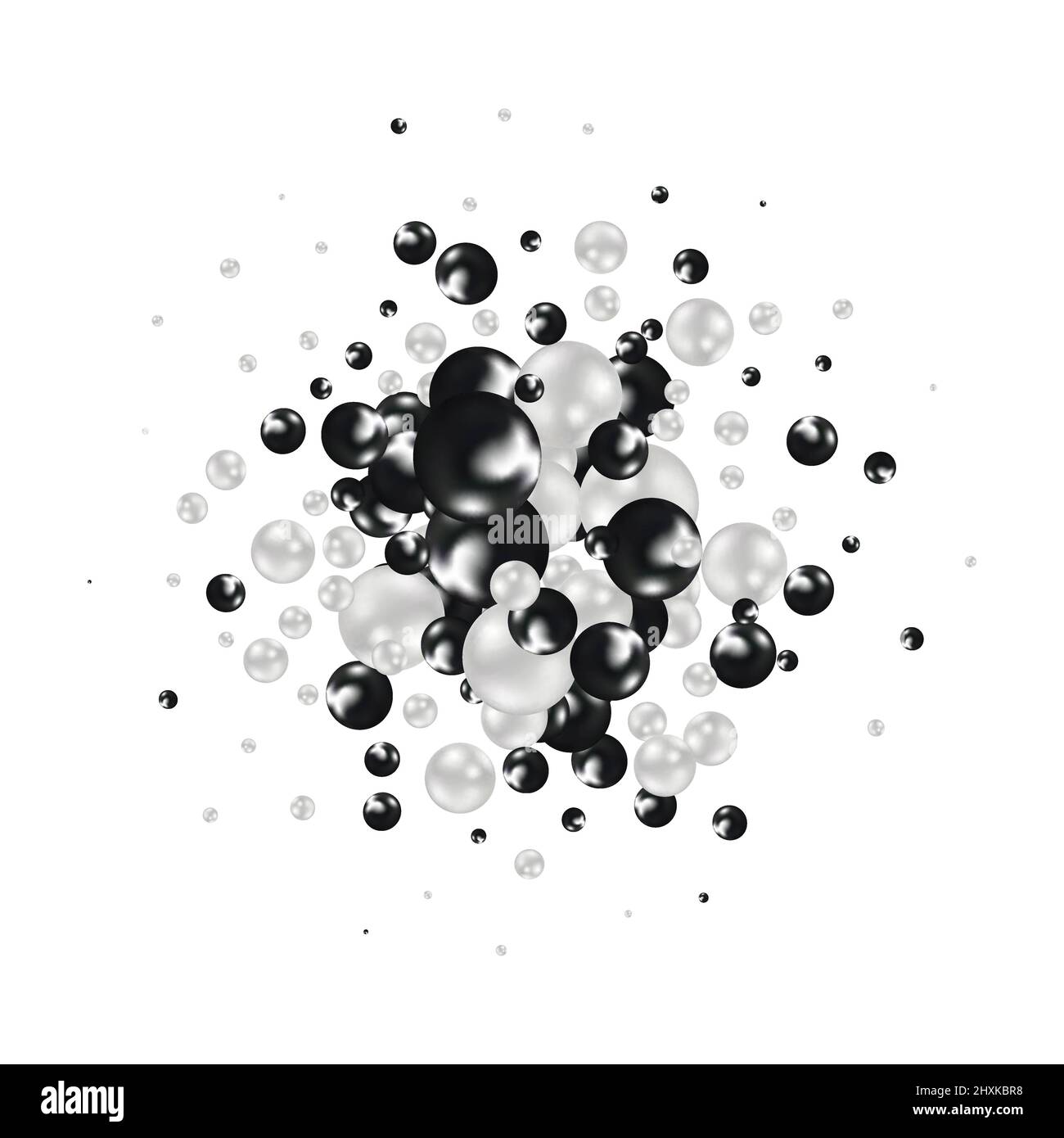 Volumetric 3D wave. Layout for presentation. Design element. Black and ...