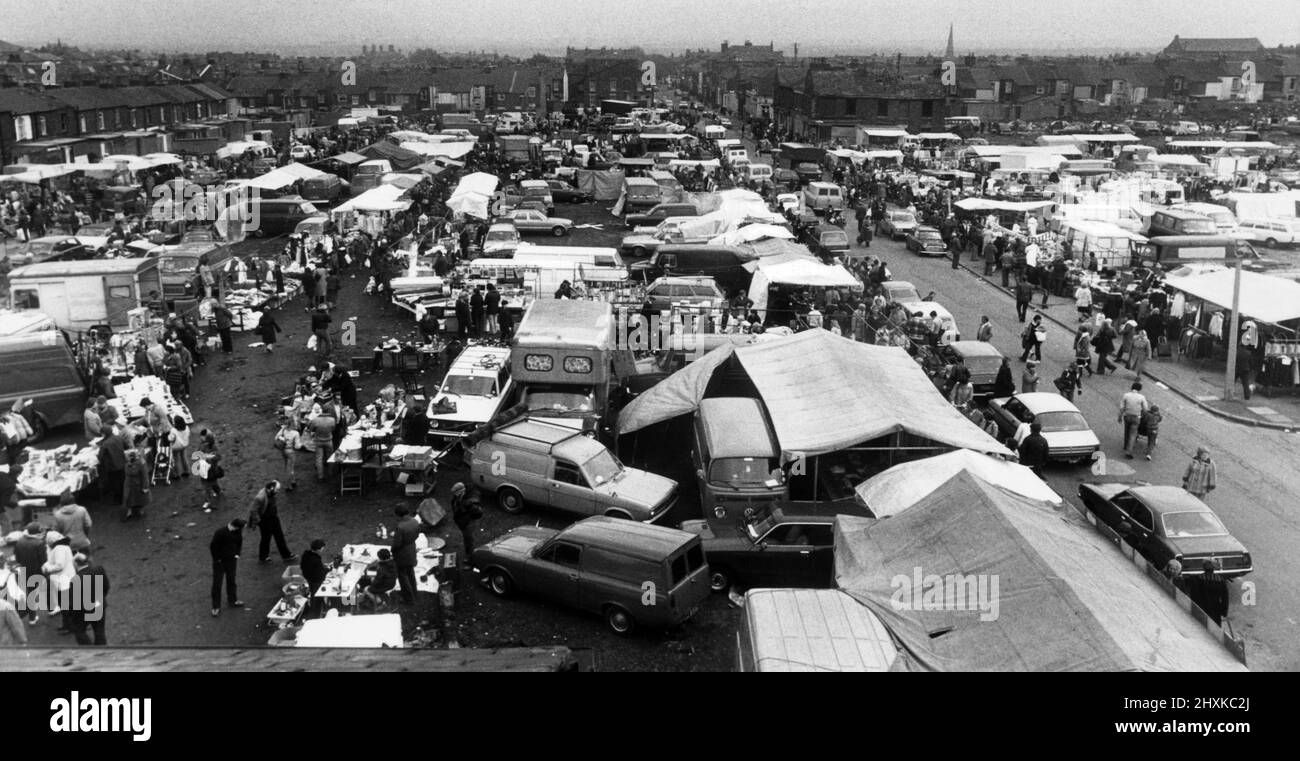Breck Road Open Air Market, Liverpool, Circa 1977 Stock Photo - Alamy