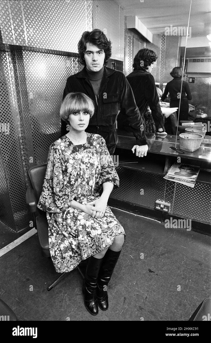 Actress Joanna Lumley models her "Purdey" haircut with its creator ...