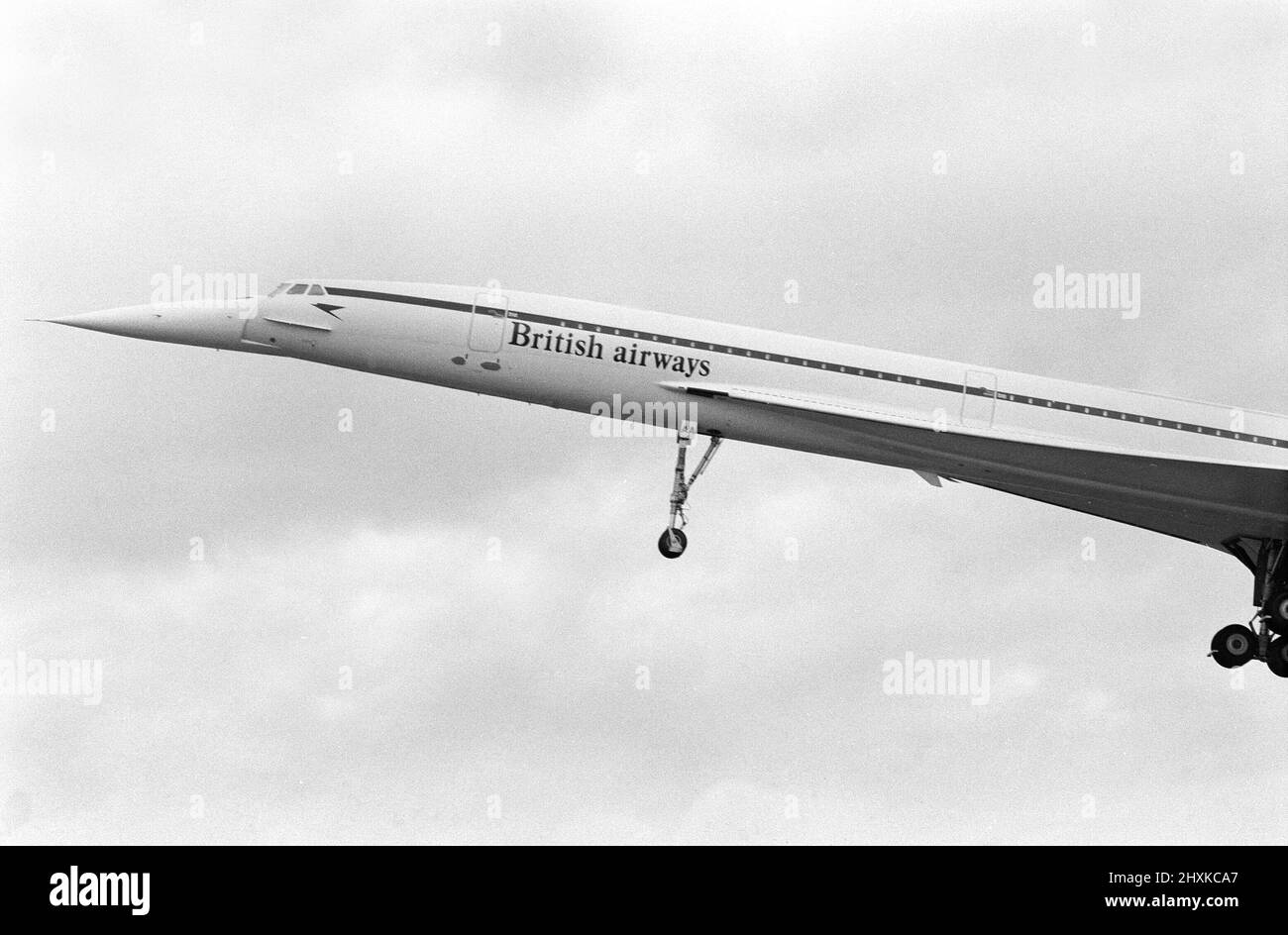 Inaugural commercial flights of the supersonic airliner Concorde on ...
