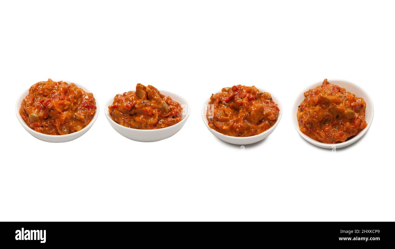 Vegetable stew in a bowl isolated on white background Stock Photo - Alamy