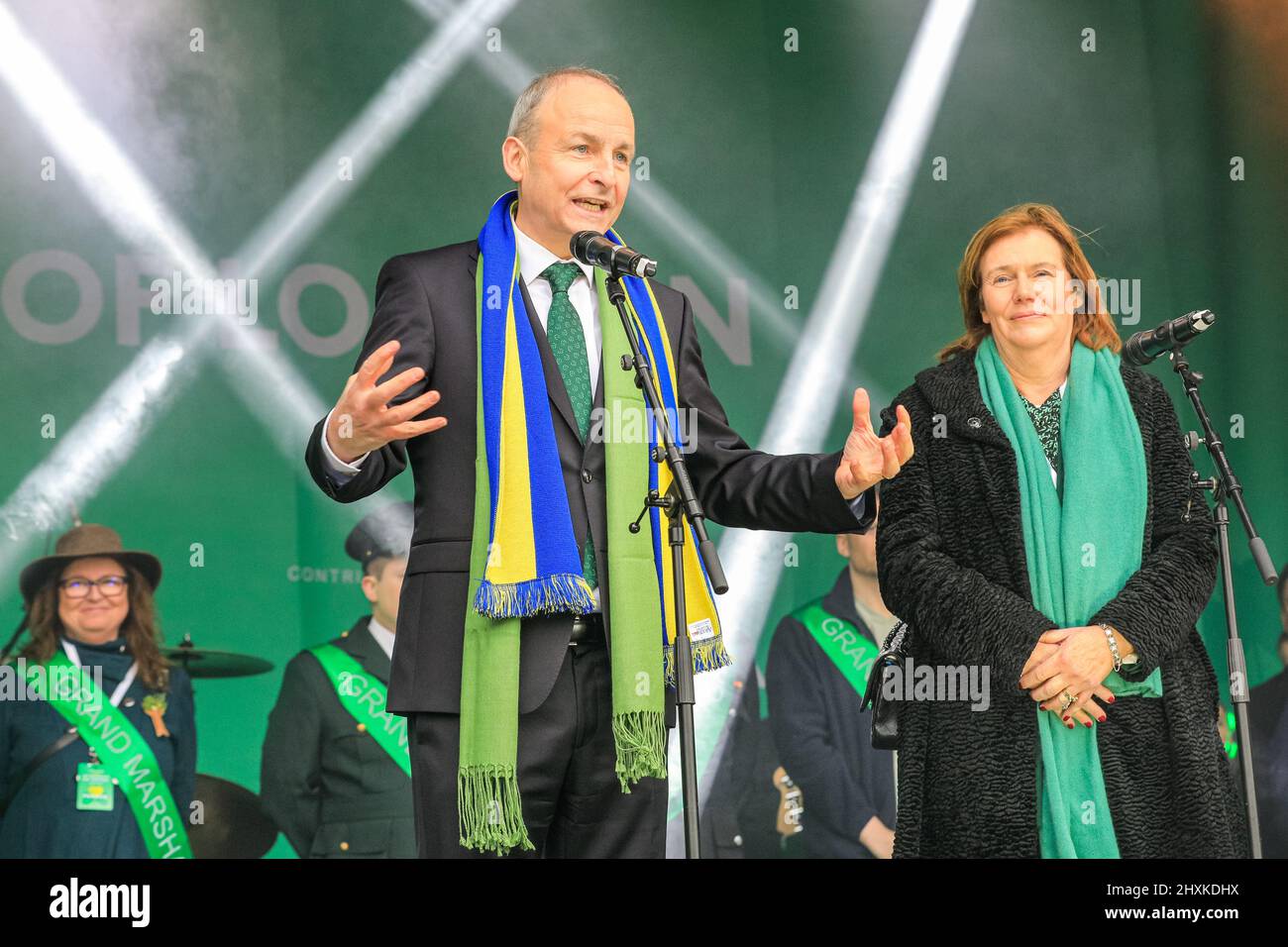 London, UK. 13th Mar, 2022. Micheál Martin, Irish Taoiseach (Prime ...