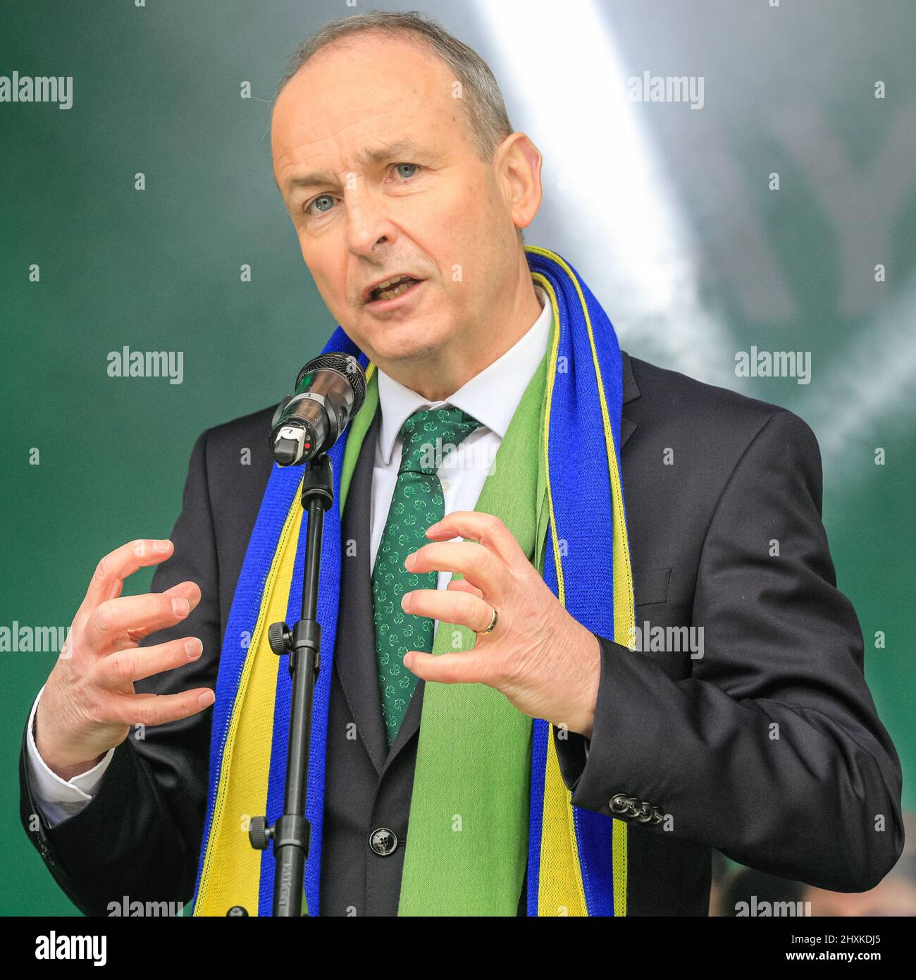 London, UK. 13th Mar, 2022. Micheál Martin, Irish Taoiseach (Prime ...