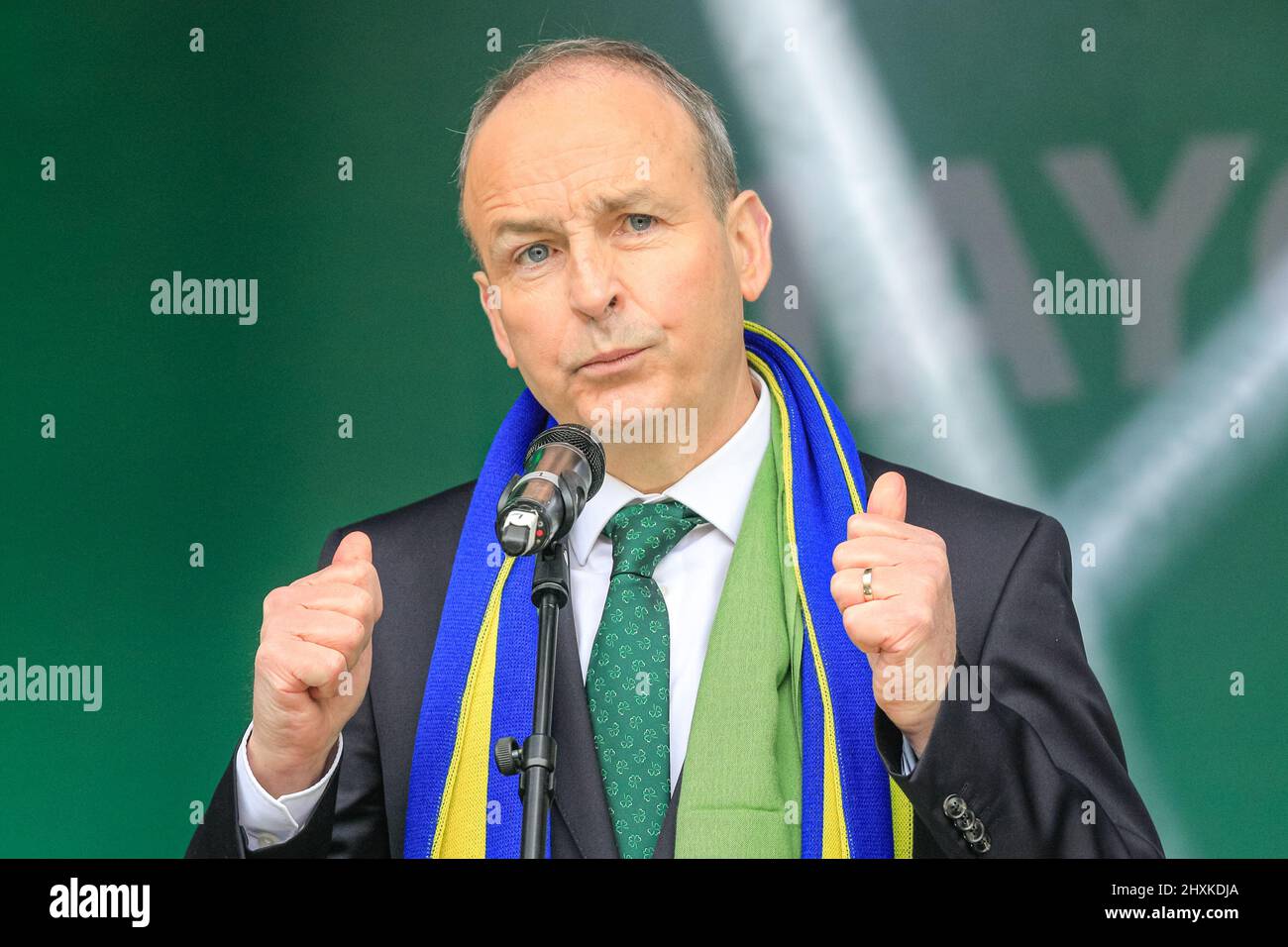 London, UK. 13th Mar, 2022. Micheál Martin, Irish Taoiseach (Prime ...