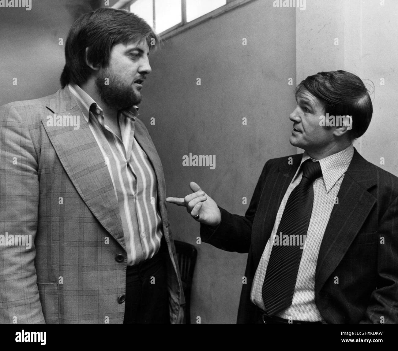 Boxing Promoter Johnny Griffin. 25th October 1977 Stock Photo - Alamy