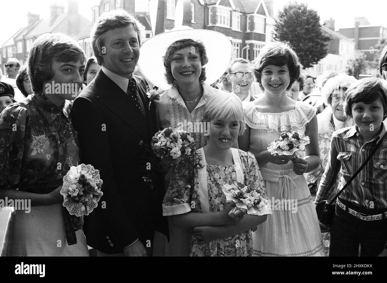 The wedding of Michael Aspel and Elizabeth Power at Eastbourne Town ...