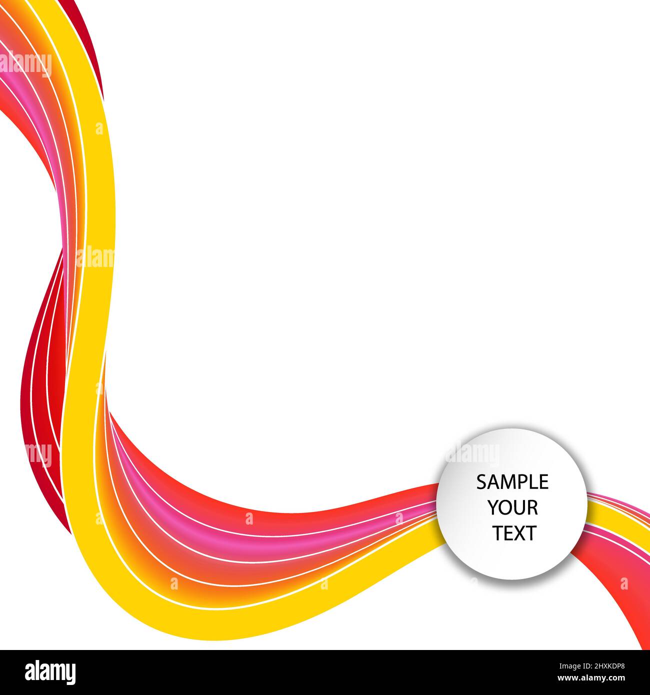 Volumetric 3D wave. Layout for presentation. Design element Stock Photo ...