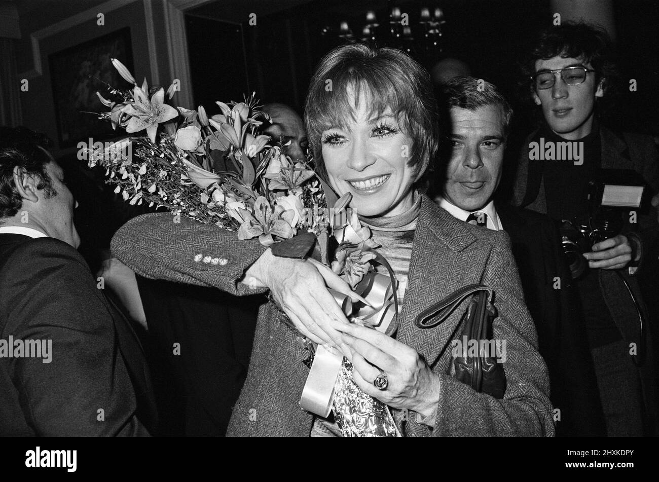 Shirley MacLaine at the White Elephant club in Westminster for a party ...