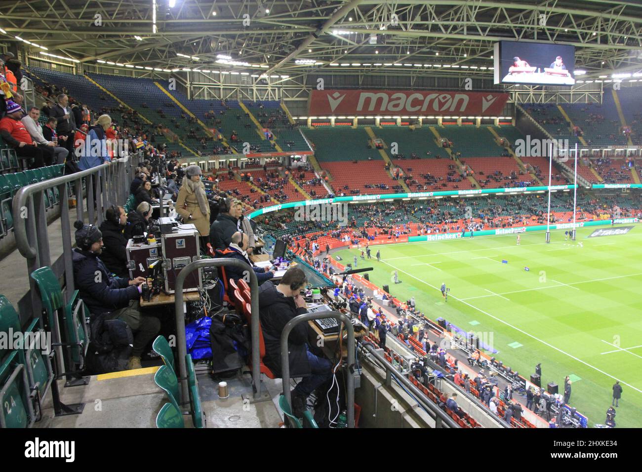 Cardiff rugby matchday Stock Photo - Alamy