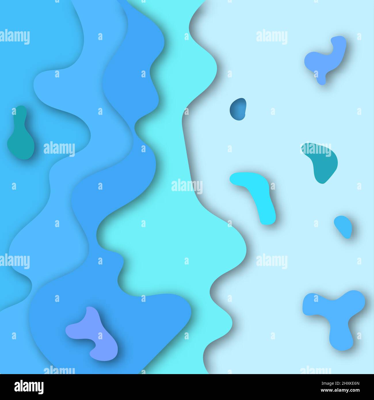 Multilayer three-dimensional texture vector background. Abstract ...