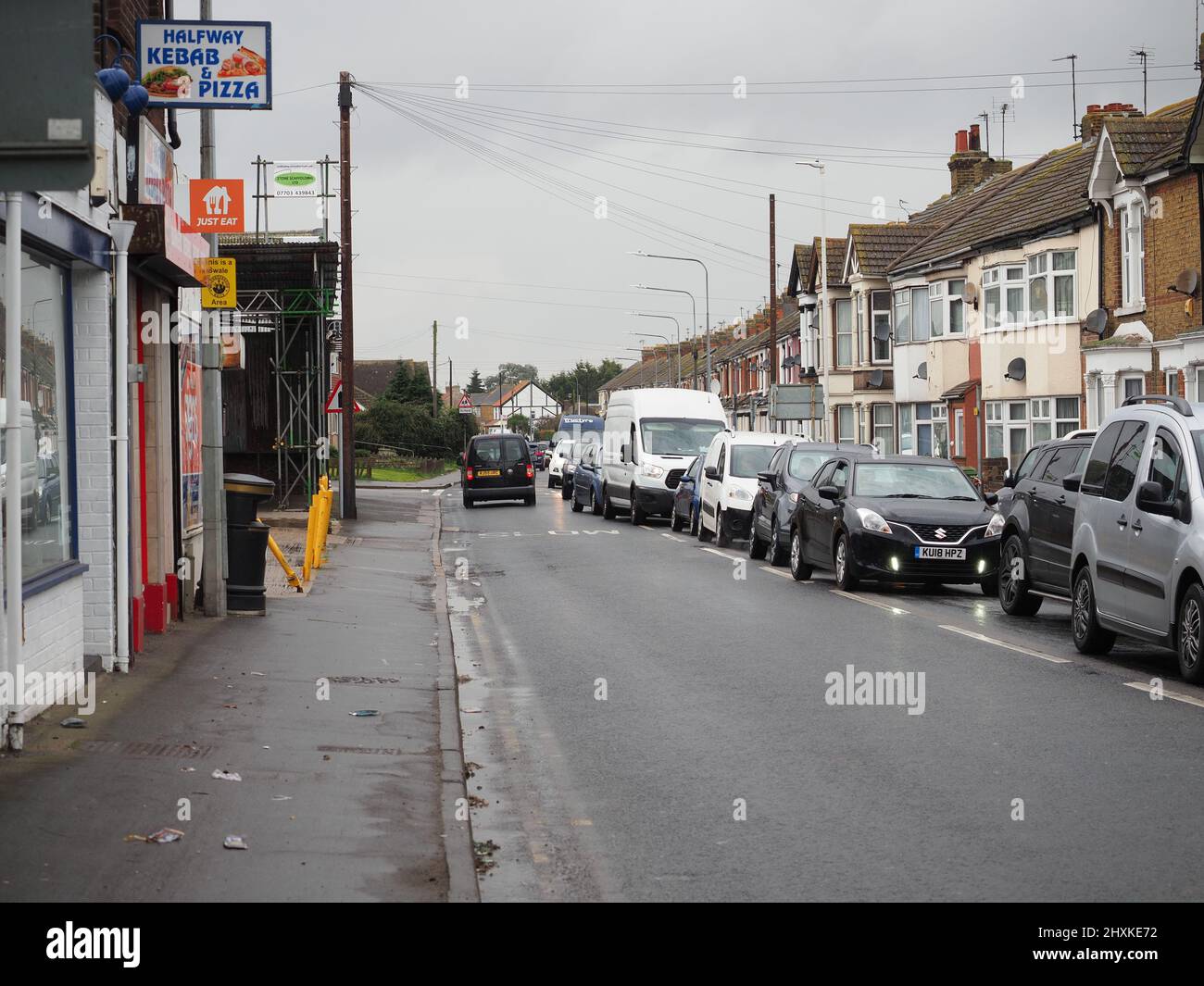 Sheerness, Kent, UK. 13th Mar, 2022. Workmen have installed a road ...