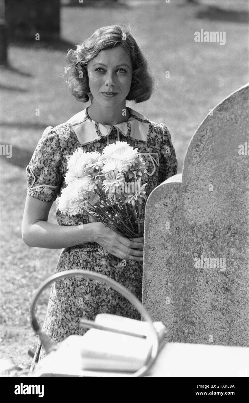 Jenny Agutter as Molly Prior in the graveyard of St Margaret's church ...