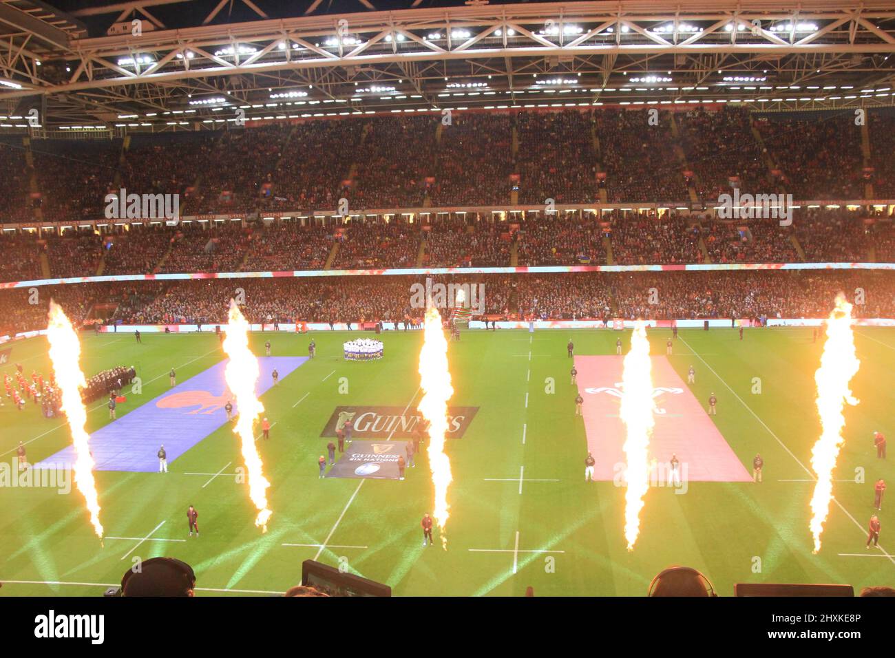 Cardiff rugby matchday Stock Photo - Alamy