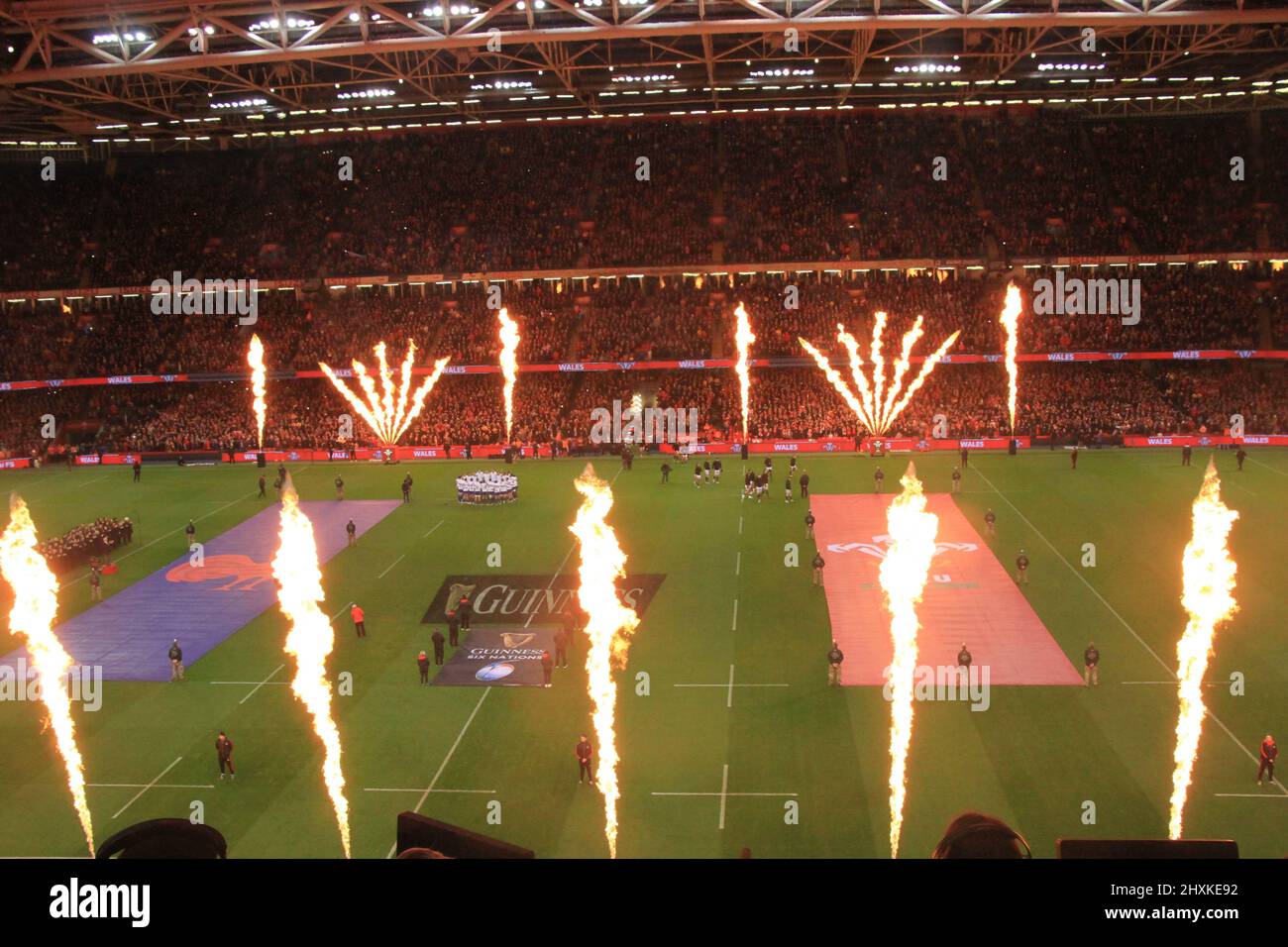 Cardiff rugby matchday Stock Photo - Alamy