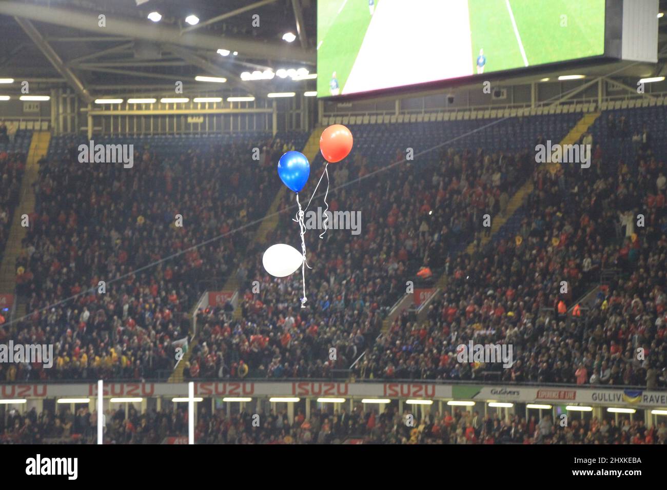 Cardiff rugby matchday Stock Photo - Alamy