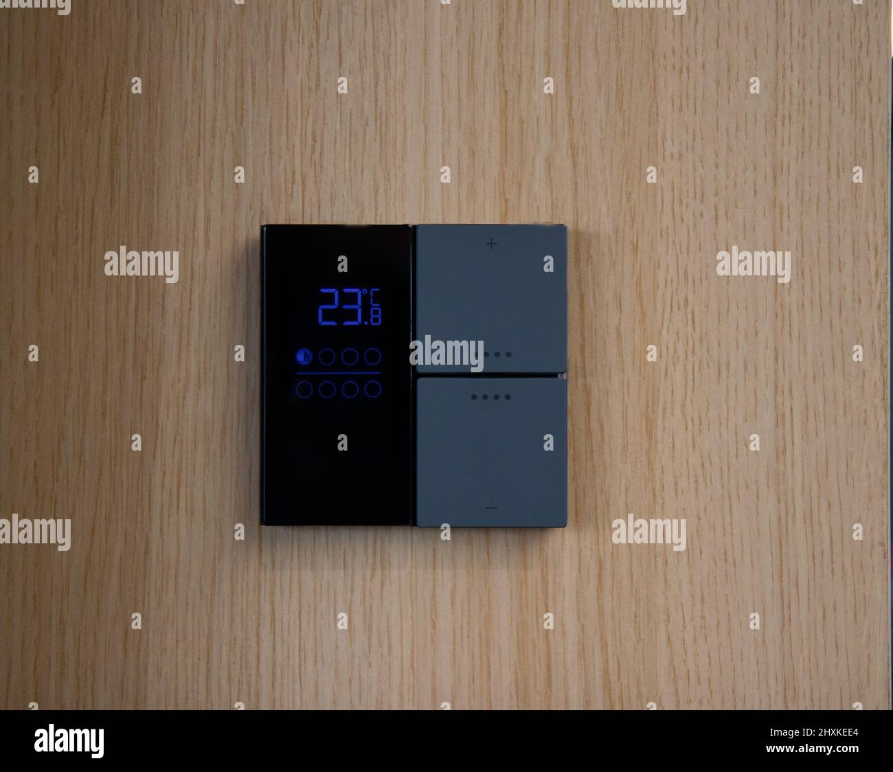 modern climate control panel in an eco office Stock Photo - Alamy